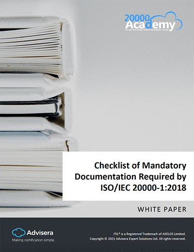 Checklist of Mandatory Documentation Required by ISO/IEC 20000-1:2018
