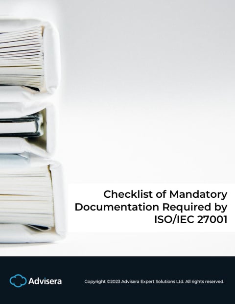 Checklist of Mandatory Documentation Required by ISO 27001