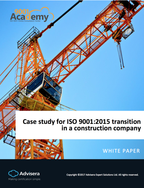 Case Study for ISO 9001:2015 Transition in a Construction Company