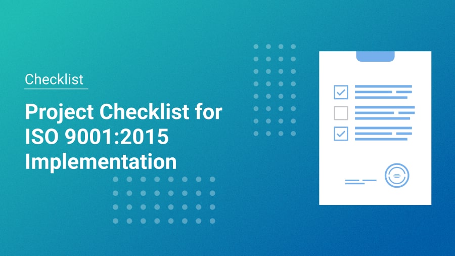 Project Checklist for ISO 9001:2015 Implementation